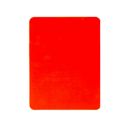 Carton d' arbitre rouge