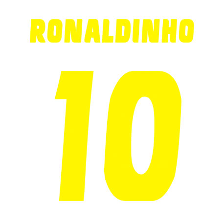 Flocage RONALDINHO 10 FC Barcelona 2005-07